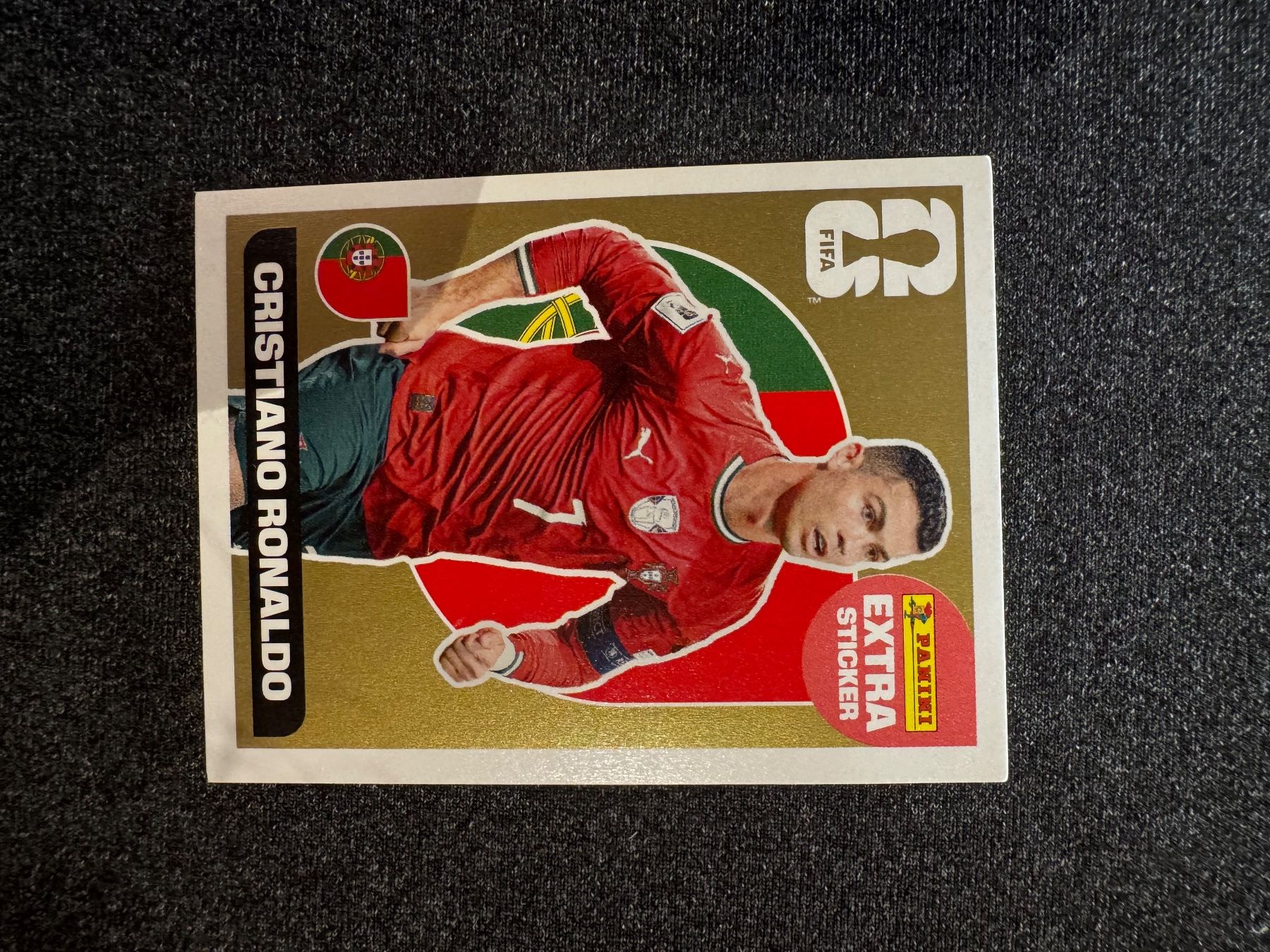 Cristiano Ronaldo GOLD Extra Sticker WM 2026 (Neu (gemäss Beschreibung ...