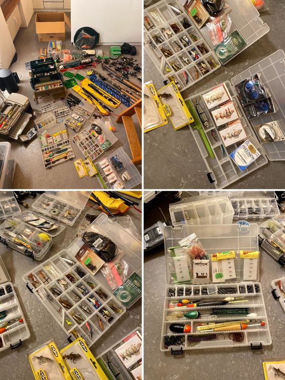 RIESEN Angel Set Fischen Angelausrüstung Angelset Profi (Gebraucht) in ...