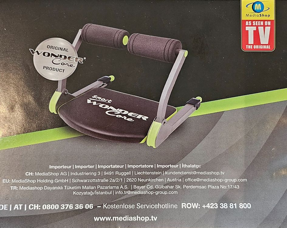Wonder Core Smart Bauchtrainer Fitnessgerät Sit-ups (Gebraucht) in ...