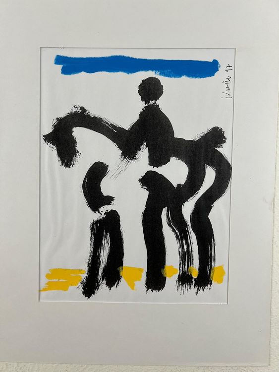 Deutsche Schule Abstrakte Mischtechnik signiert | Kaufen auf Ricardo