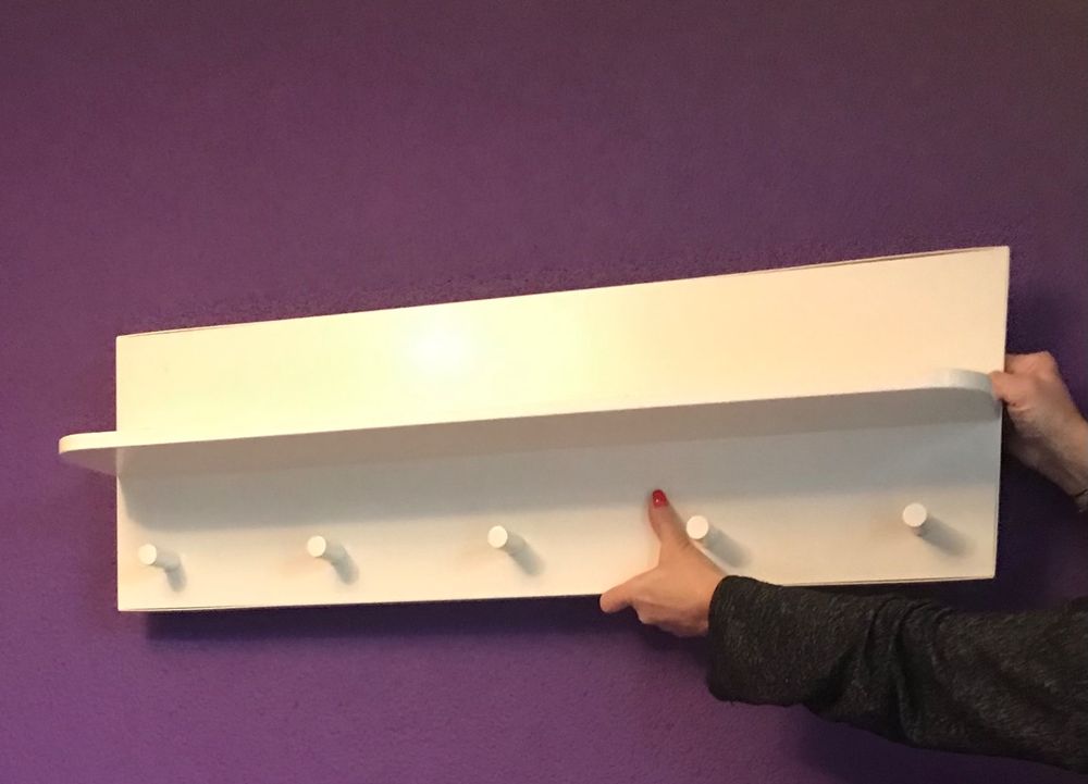 Roba Wandgarderobe Kinder Garderobe weiss 90x28x16cm | Kaufen auf Ricardo