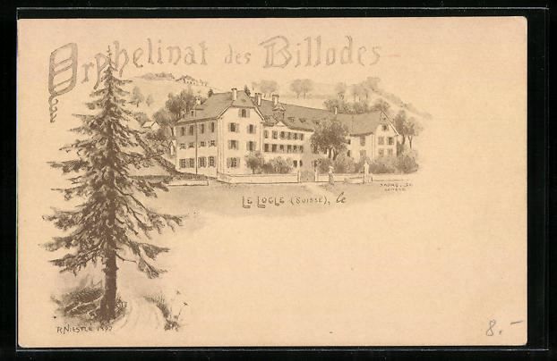 AK Le Locle, Orphelinat des Billodes (Antik) in Berlin für CHF 12 – mit ...