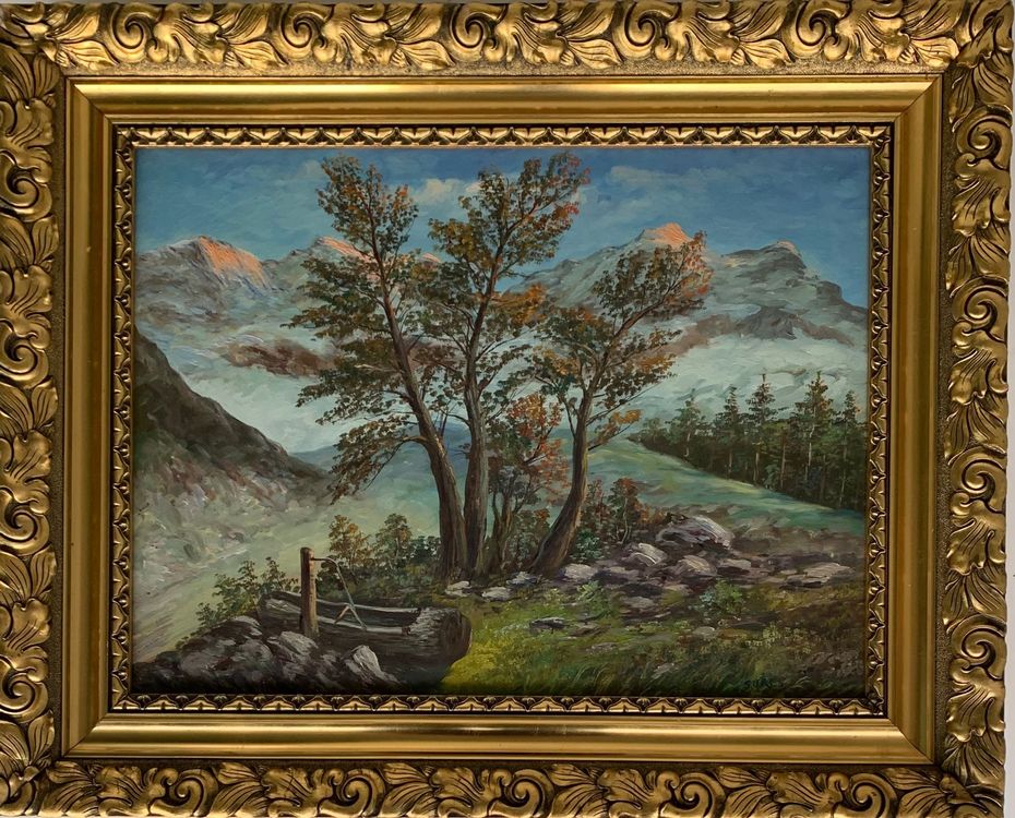 Alpen Berglandschaft Gemälde von Sures (Gebraucht) in Root für CHF 60 ...