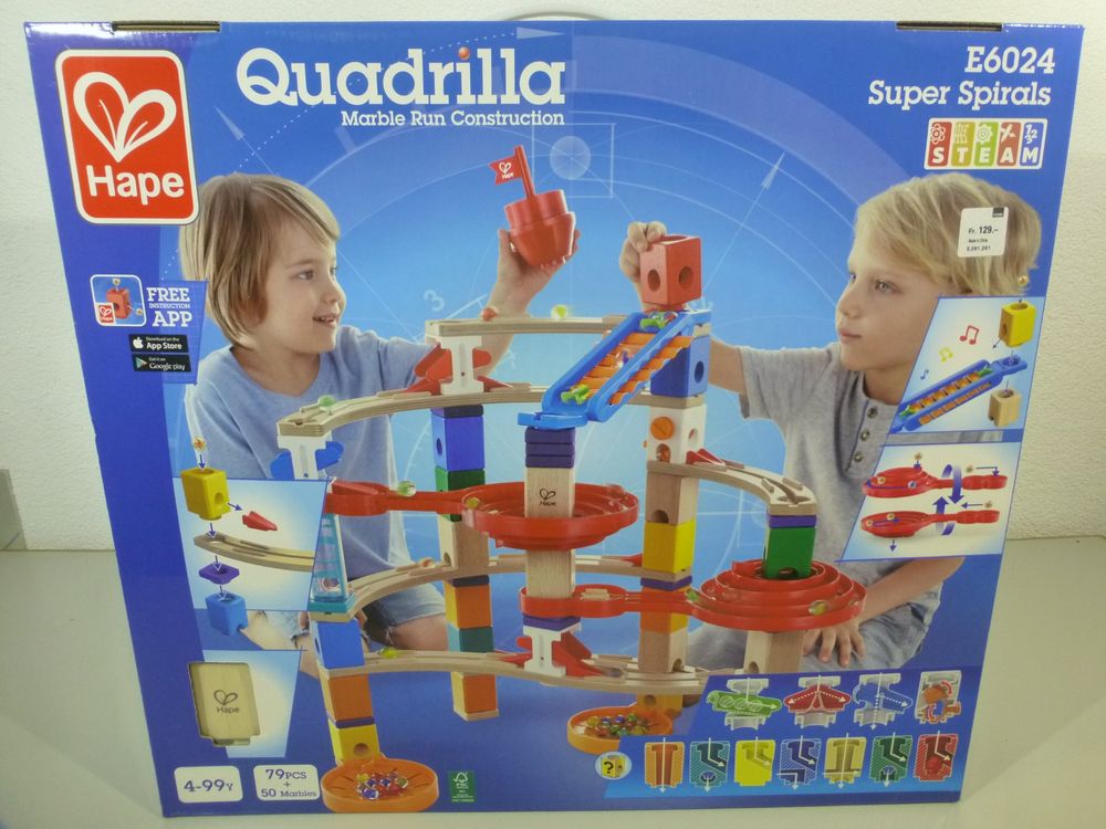 Hape Kugelbahn Quadrilla Super Spirals E6024 (Neu und originalverpackt) in Schöftland für CHF 69 ...