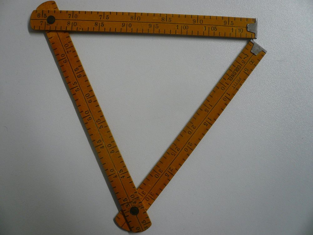 seltenes antikes kurzes KlappMass mit 30 cm Länge / 4 Scalen | Kaufen ...