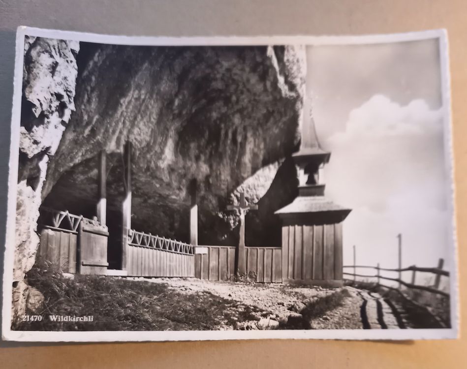 Alte Postkarte Wildkirchli Aescher - gestempelt 1942 (Gebraucht) in Rorschach für CHF 5 – mit ...
