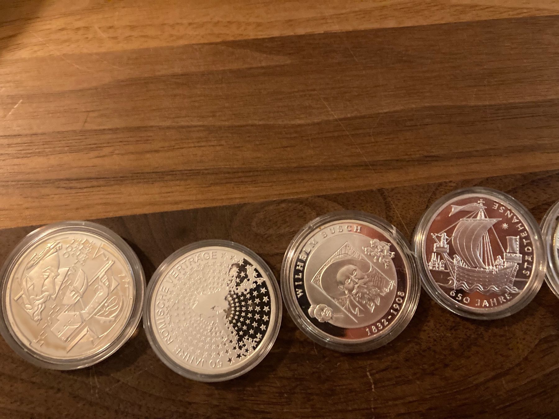 6 Stück 10 Euro Gedenkmünzen PP! Mehr als 108g Reinsilber (Gebraucht ...