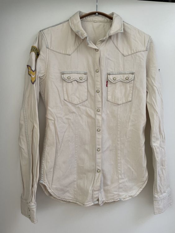 Levi's Westernbluse cremefarben, Grösse S Nietendetails (Gebraucht) in ...