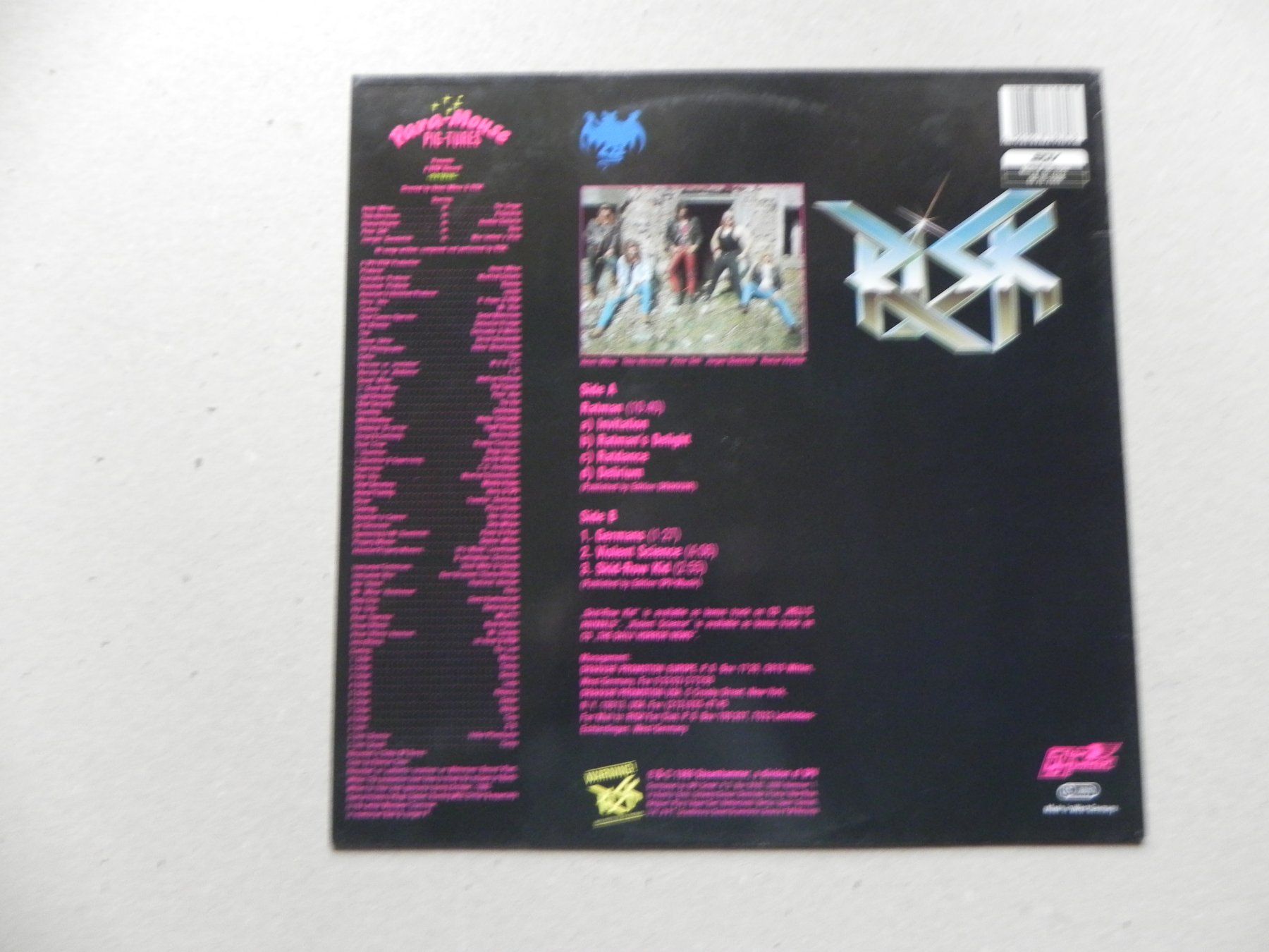 Mini Album 12 " LP Deutschland Thrash Band Risk 1989 Ratman (Gebraucht ...
