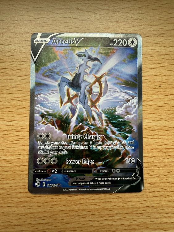 Carte Pokémon Arceus V - 166/172 | Kaufen auf Ricardo