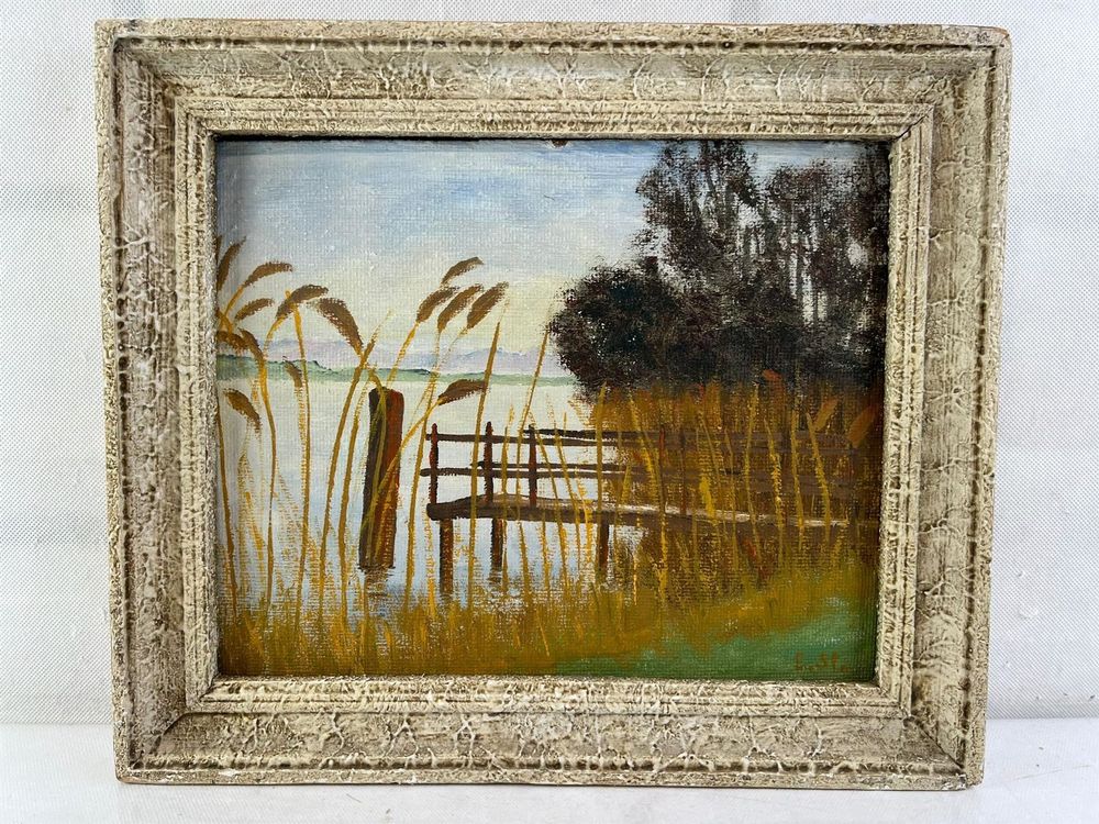 Schiffssteg am Greifensee, Malerei (Gebraucht) in Neuhausen am Rheinfall für CHF 10 – mit ...