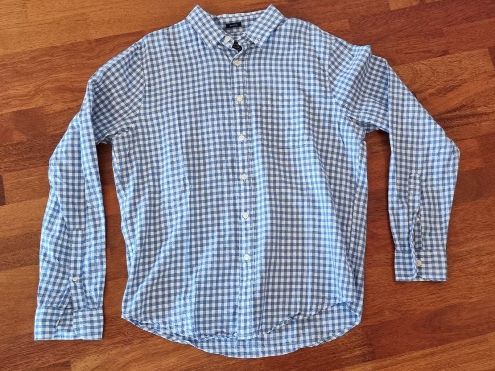 Langarm Hemd Abercrombie & Fitch, blau/weiss, Gr. XL Muscle (Gebraucht ...