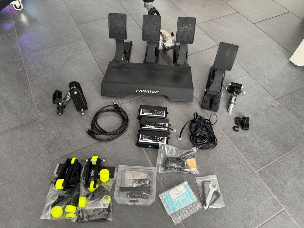 Fanatec CSL Elite V1 Pedale mit viel Zubehör und Mods (Gebraucht) in ...