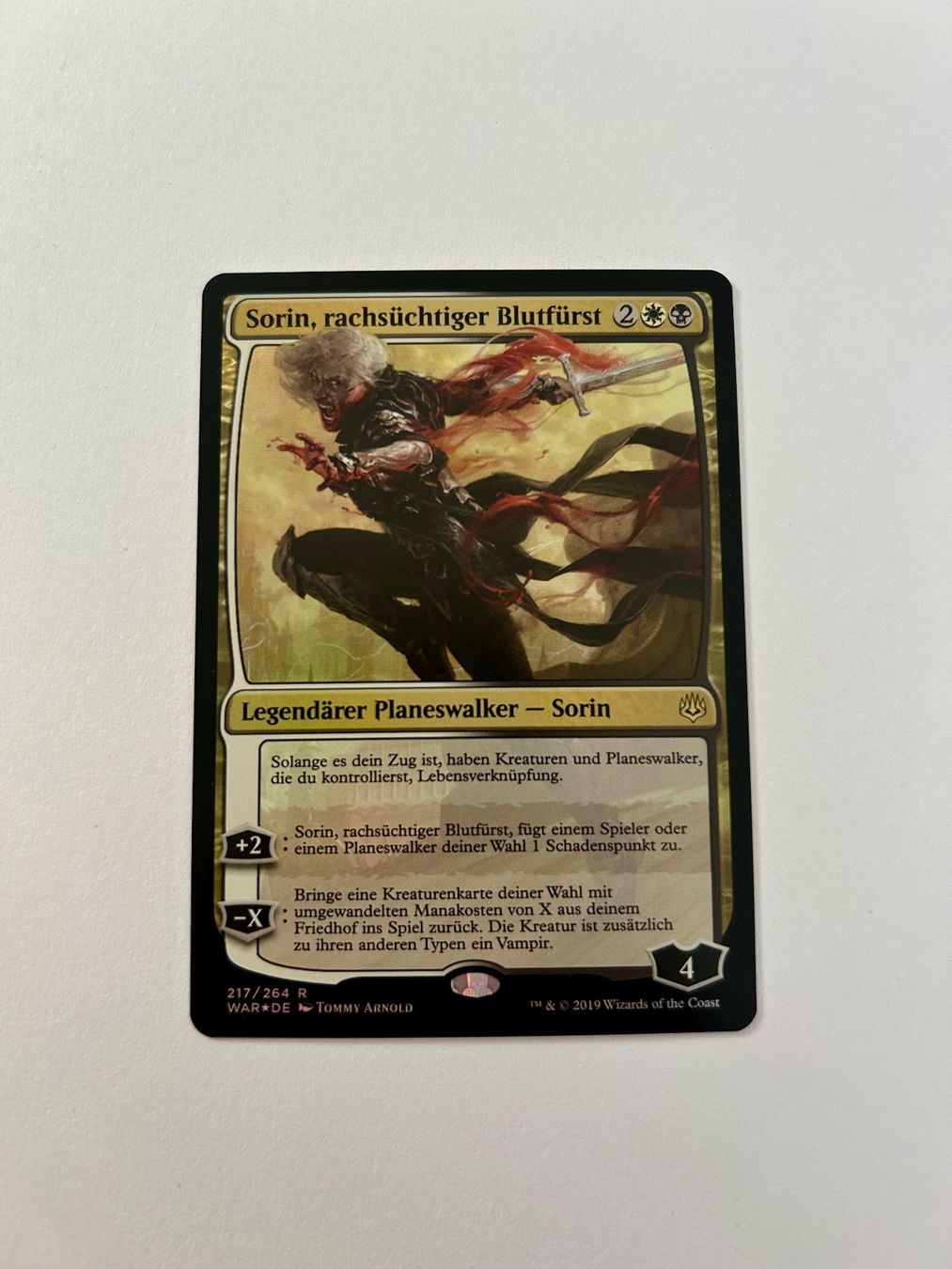 MTG - Sorin, rachsüchtiger Blutfürst Foil-WarOfTheSpark - DE (Gebraucht ...