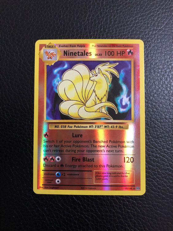 Evolutions Ninetales reverse rare 15/108 NM Ab 1 (Gebraucht) in ...