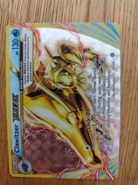 Pokemon XY Steam Siege Clawitzer Break holo (Neu (gemäss Beschreibung ...