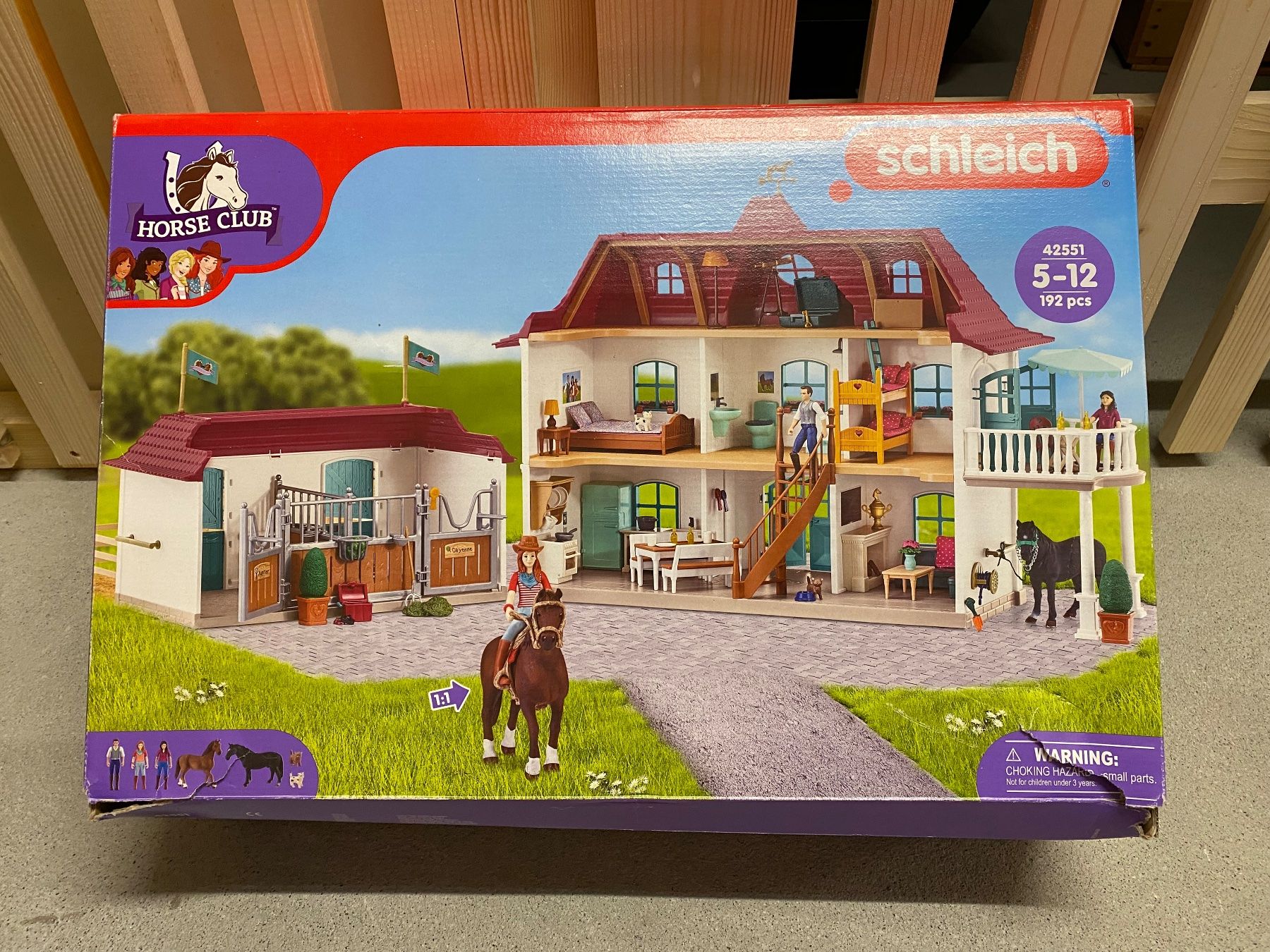 Schleich Horse Club Reiterhof Haus 42551, komplett, Top! (Neu und ...