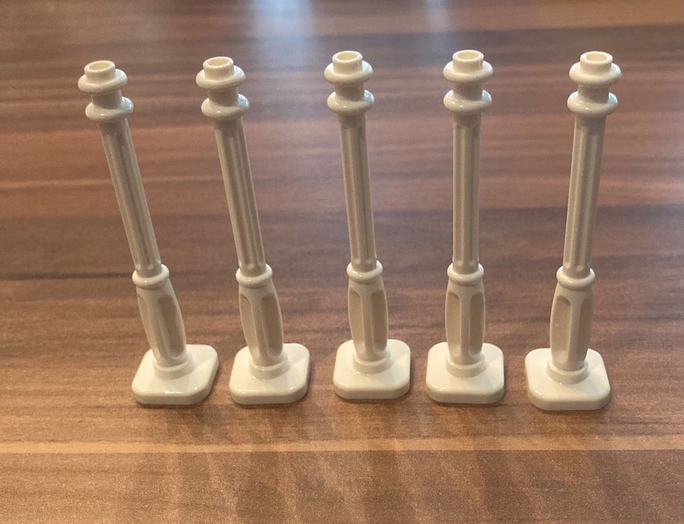 Lego 2 x 2 x 7 Lamp Post weiss 5stk. | Kaufen auf Ricardo