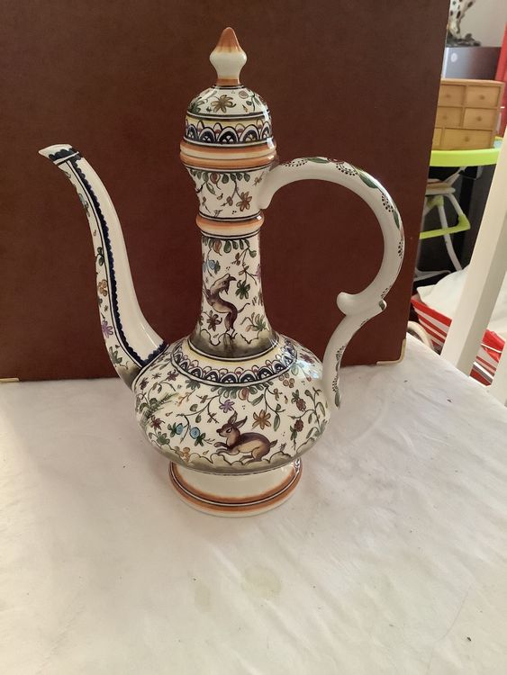 Schöner Keramik Krug mit Deckel | Kaufen auf Ricardo