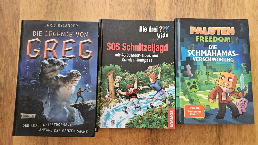 3 coole Bücher für Jungs (Gebraucht) in Nebikon für CHF 8 – mit ...