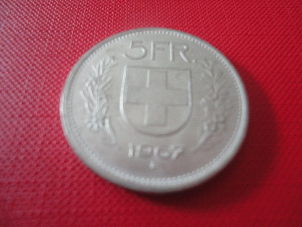 5 FR. SILBERMÜNZE 1967 (Neu (gemäss Beschreibung)) in Moosseedorf für CHF 34.9 – mit Lieferung ...