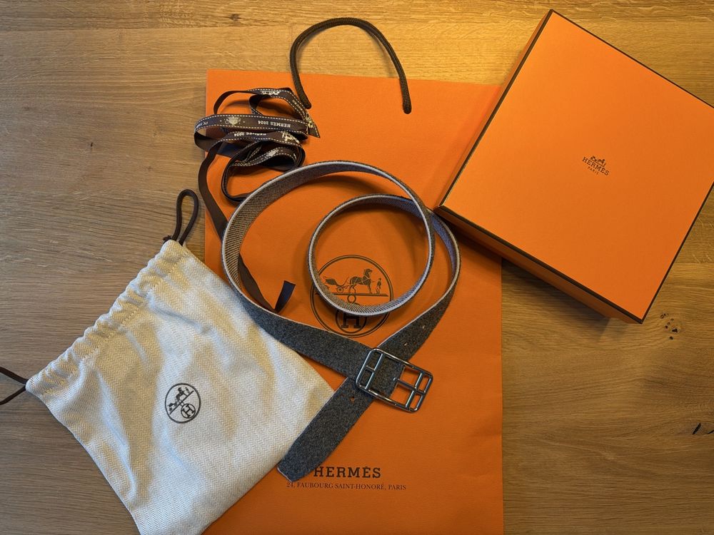 Gürtel Herren Hermes Gr. 95 Cape Cod 32 Wooly (Neu (gemäss Beschreibung ...