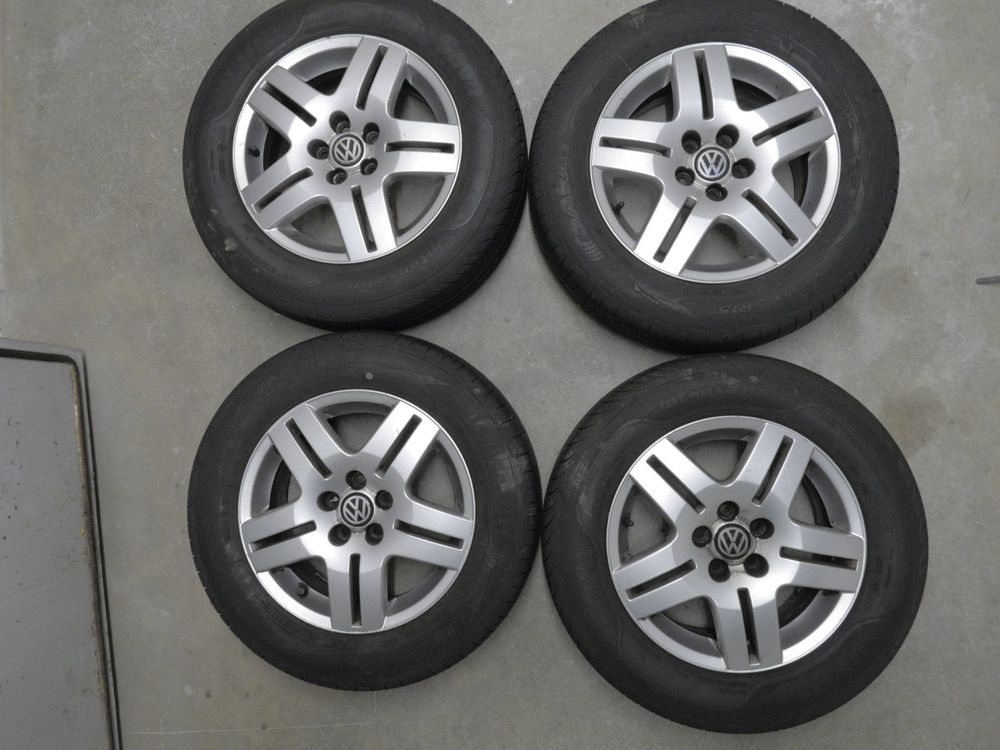Original VW Golf 4 Alu Kompletträder Sommer 195/65R15 | Kaufen auf Ricardo