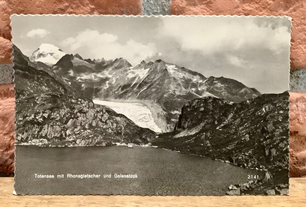 Alte Foto AK - TOTENSEE mit Rhonegletscher & Galenstock (Gebraucht) in Root für CHF 1 – mit ...
