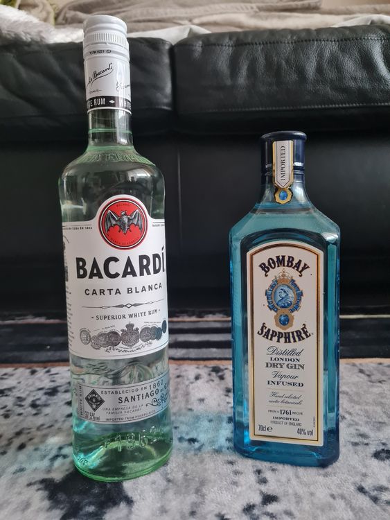 Bombay Sapphire Gin & Bacardi Rum Bundle -Summer Drinks! (Neu und originalverpackt) in ...
