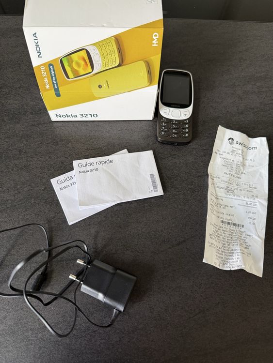 Nokia 3210 schwarz neuwertig mit Garantie & OVP (Neu (gemäss ...