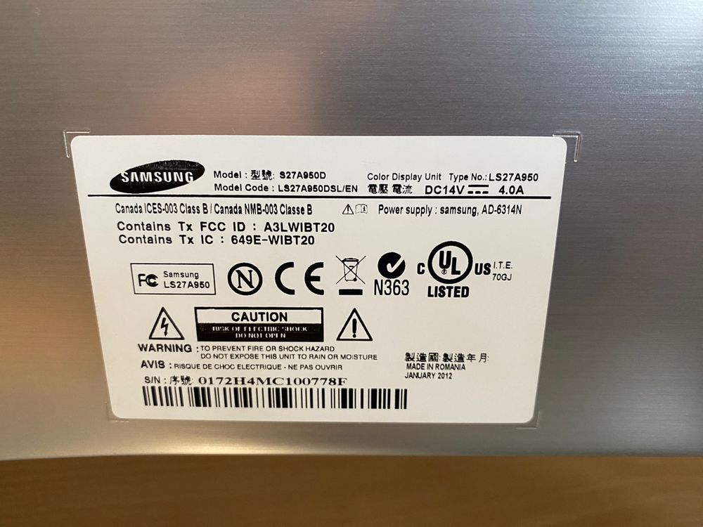 Samsung Syncmaster S27A950 | Kaufen auf Ricardo