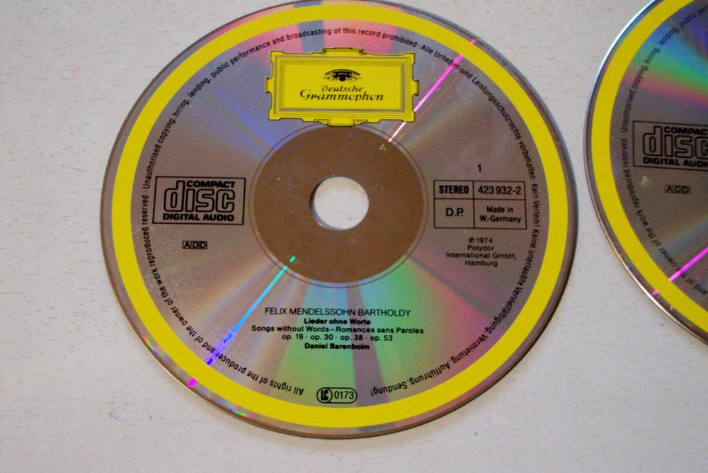 set 2CD's - Daniel Barenboim - Felix Mendelssohn [Deu. Gra.] (Gebraucht ...