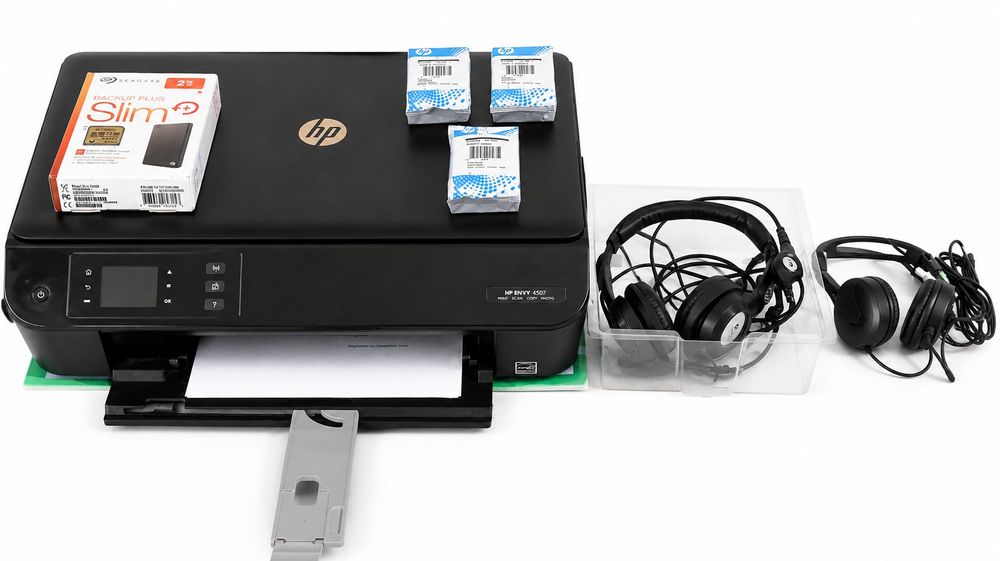 💥Pack HP ENVY 4507 HDD 2TB + 2 Casques + Cartouches inclus (Gebraucht ...
