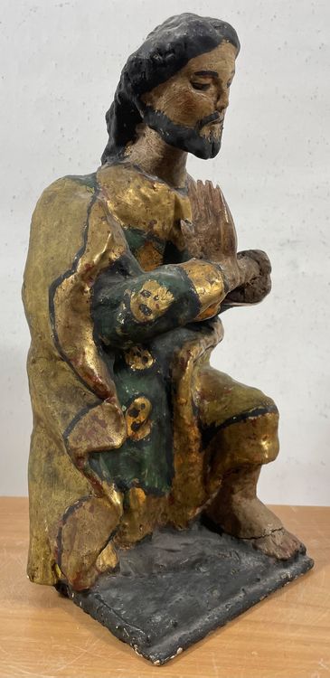 Antike Heilige Barock geschnitzte Holz Skulptur | Kaufen auf Ricardo