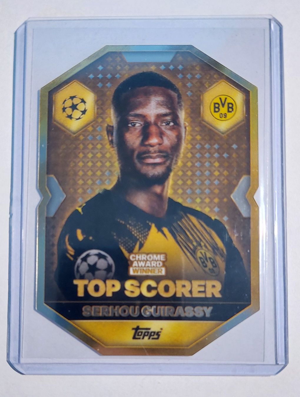 Serhou Guirassy CA9 Chrome Award Shield Match Attax 2025 WOW (Gebraucht ...