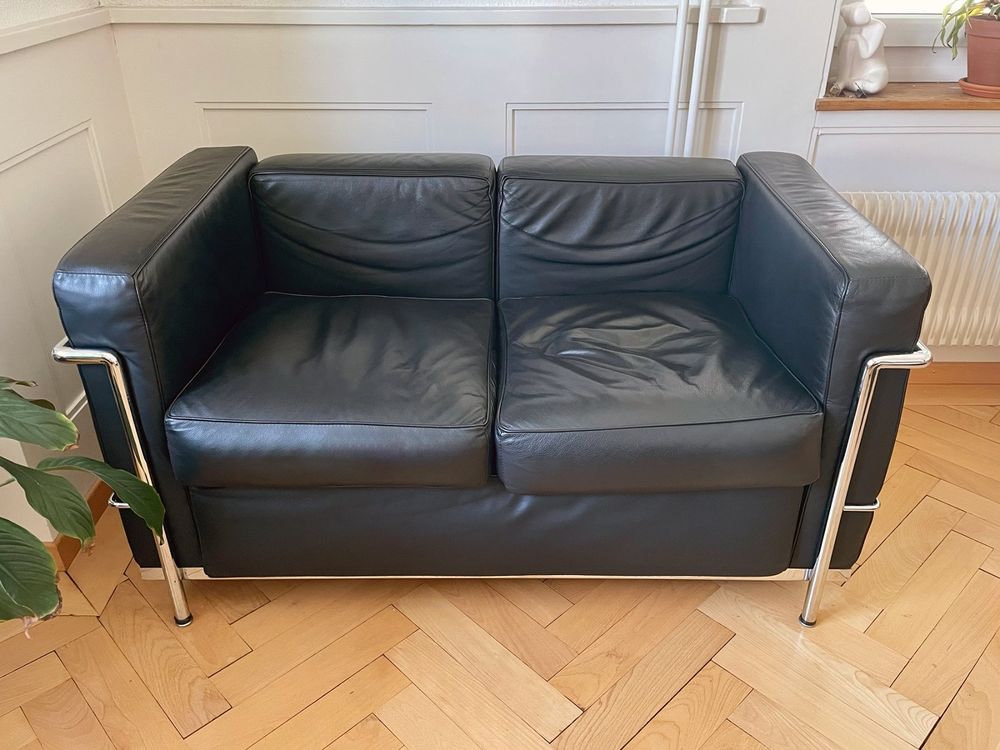 Le Corbusier LC2 Sofa 2-Sitzer Replica | Kaufen auf Ricardo
