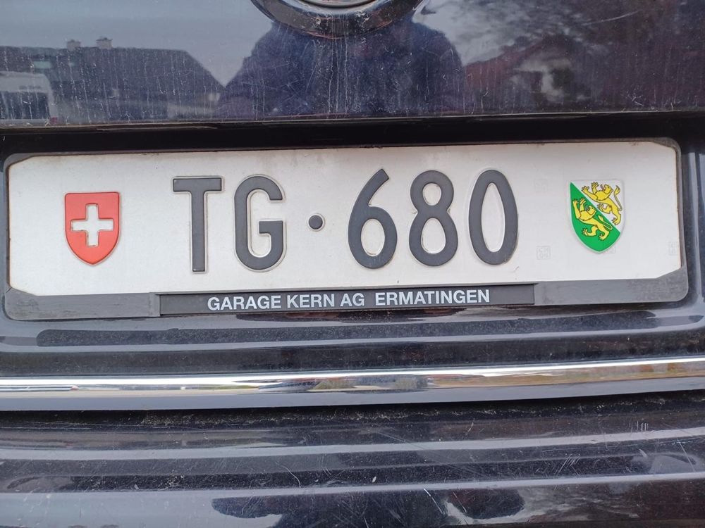 Auto Kontrollschild TG 680 | Kaufen auf Ricardo