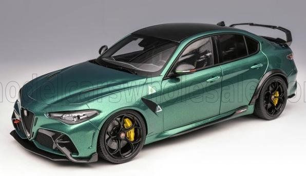 ALFA ROMEO GIULIA GTAm WITH ENGINE green 1/18 Motorhelix NEU (Neu und ...