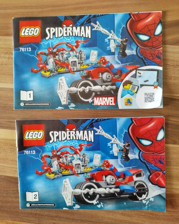 Lego 76113 Spiderman auf Motorrad mit Bösewicht und Labor (Gebraucht ...