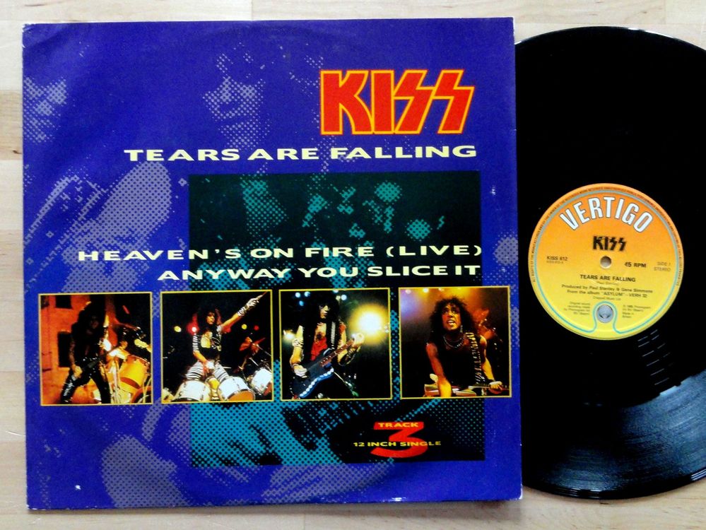 LP KISS tears are falling 1985 VERTIGO KISS 612 UK | Kaufen auf Ricardo