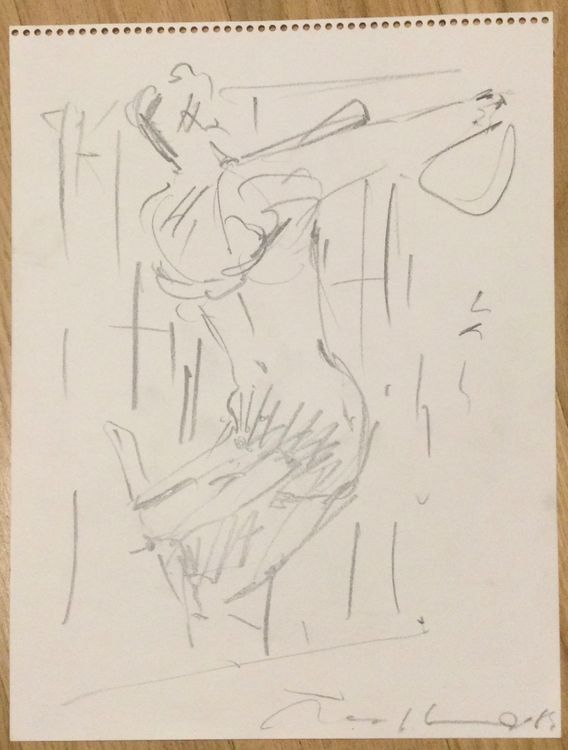 Abstrakte Zeichnung Unleserlich Signiert | Kaufen auf Ricardo