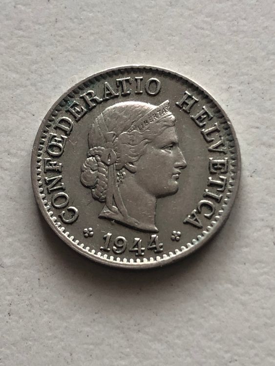 Abart 5 Rp. 1944 Mit Stempelriss (Gebraucht) in Schötz für CHF 1.5 – mit Lieferung auf Ricardo ...