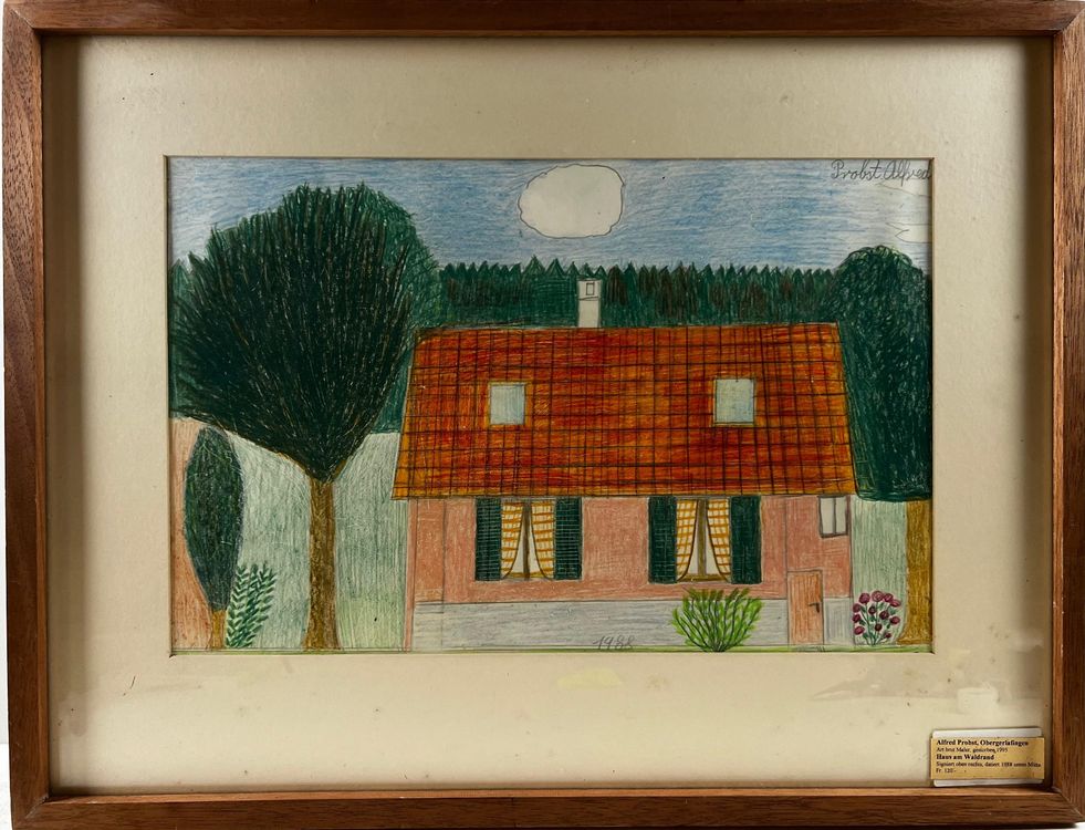 Alfred Probst (19??-1995) Art Brut Maler Handsigniert. (Gebraucht) in Neuhausen am Rheinfall für ...