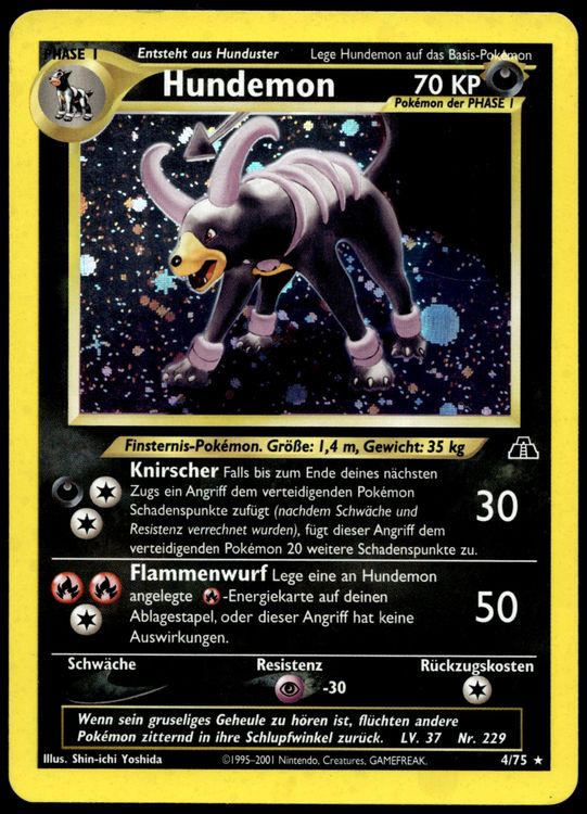 Hundemon 4/75 Holo Pokémon Neo Discovery ab 1.- (Neu (gemäss ...