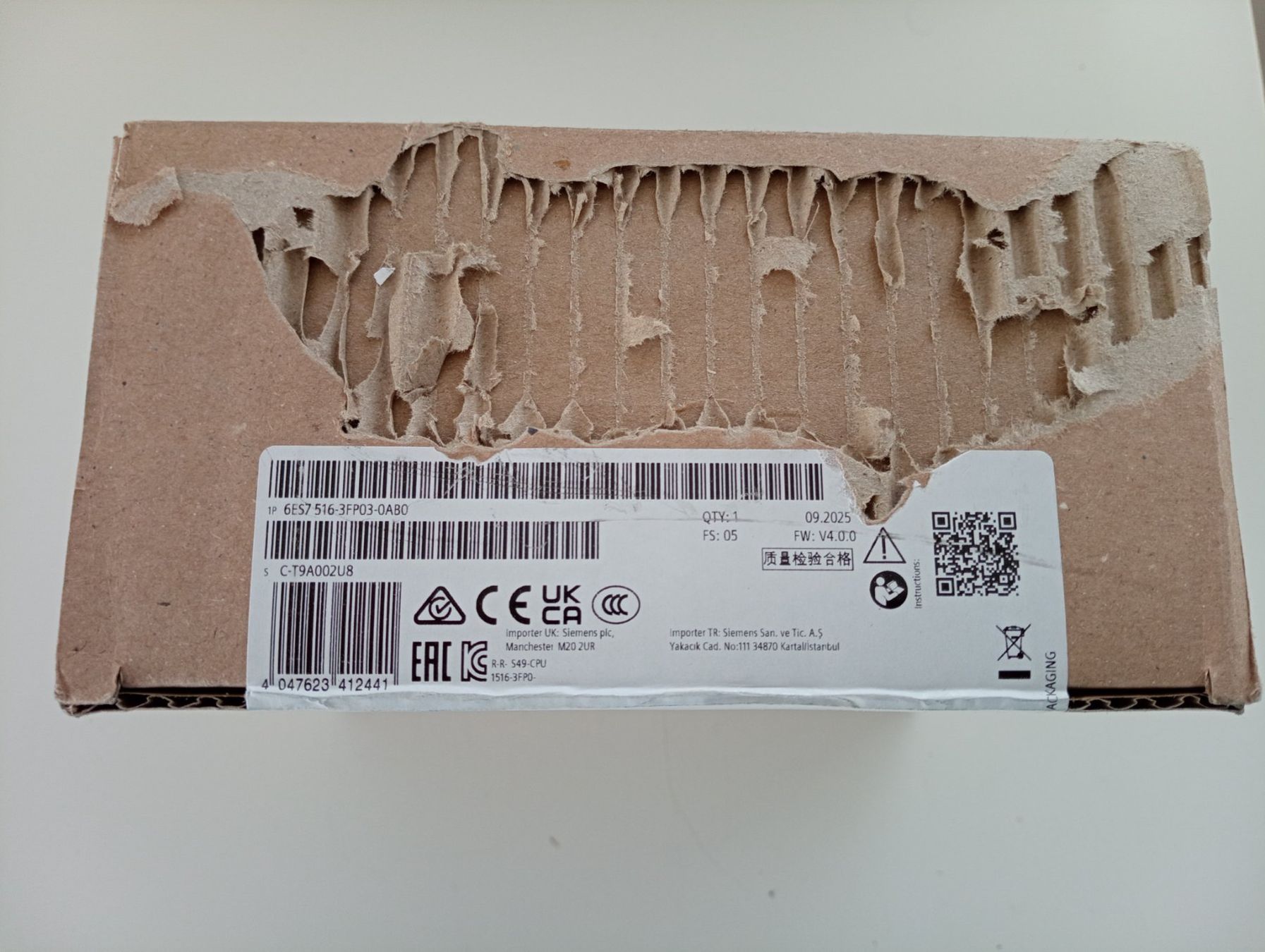 SIEMENS SIMATIC CPU 1516F-3 PN/DP / 6ES7516-3FP03-0AB0 (Neu und ...