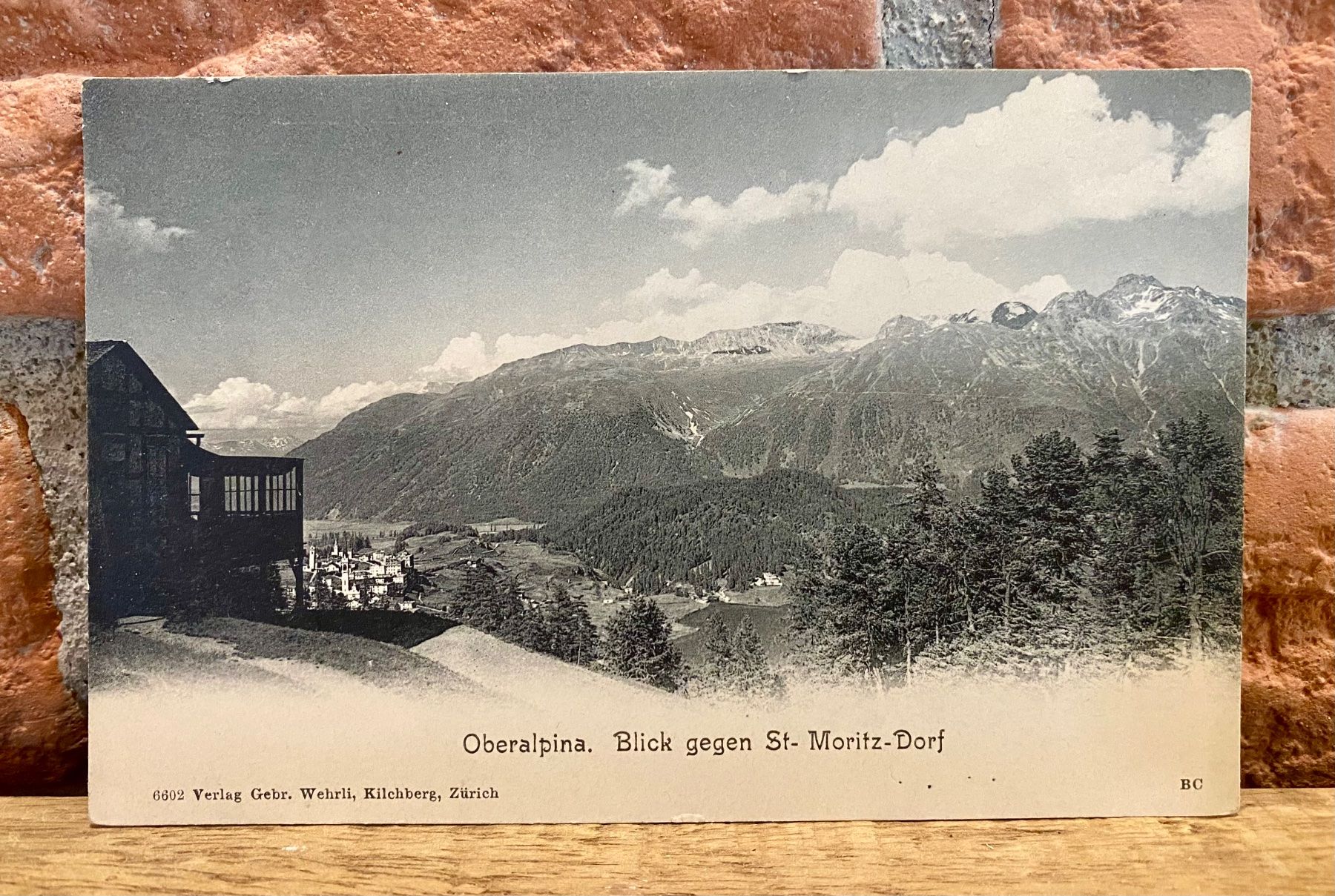 OBERALPINA - Blick gegen St. Moritz-Dorf - Engadin (Gebraucht) in Root ...