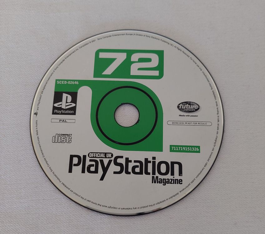 Offizielle UK Playstation 1 Magazin PS1 - Demo Disc 72 | Kaufen auf Ricardo