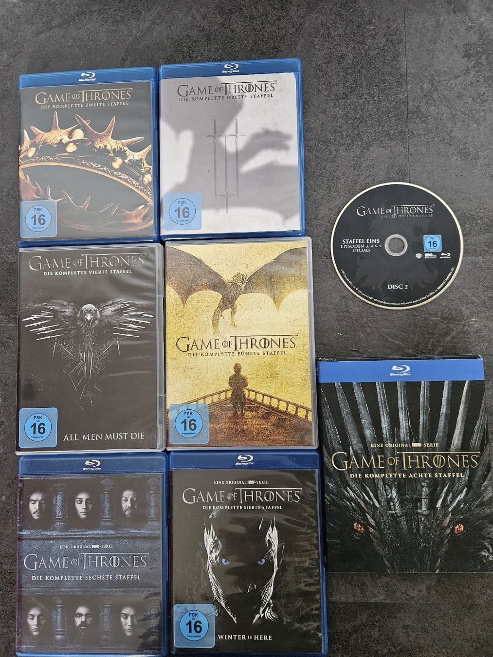 Game of Thrones: Fast Komplette Serie(Staffel 1-8) DVD/Blu-R (Gebraucht) in Kesswil für CHF 41 ...