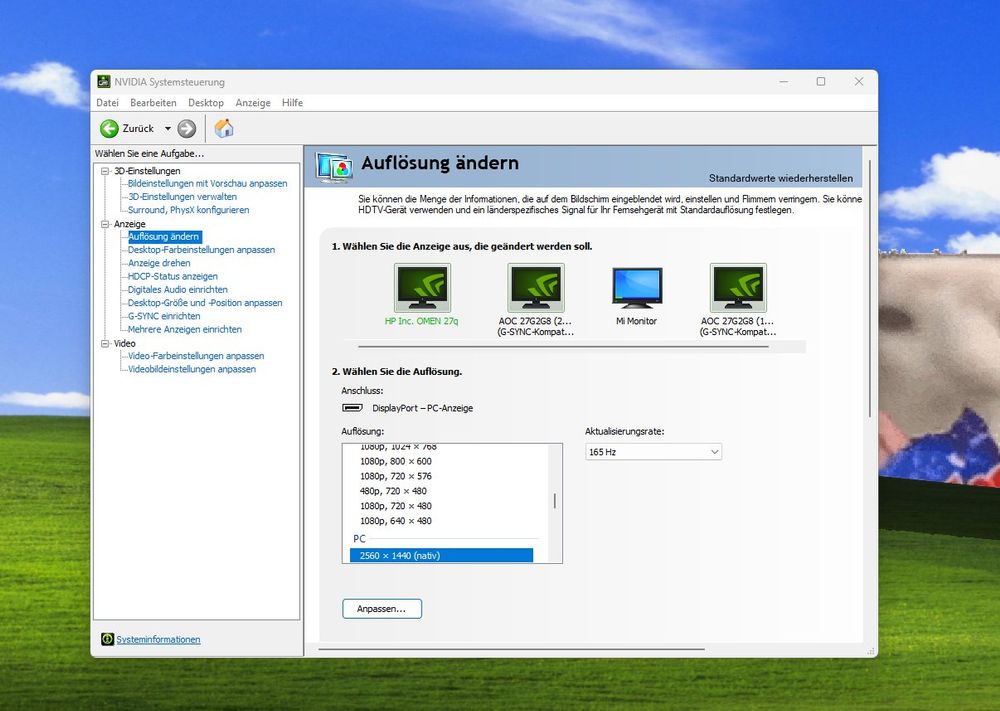 HP Monitor OMEN 27q 780H4E9 165hz G-Sync (Gebraucht) in Zuchwil für CHF ...