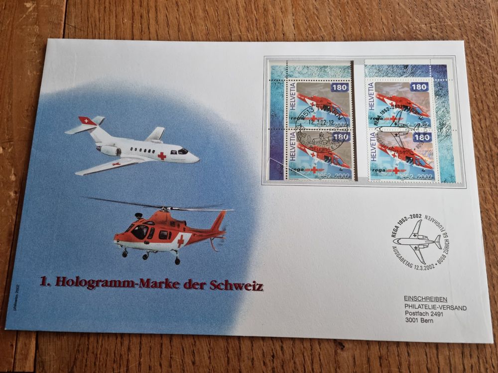 2002 Luxusbrief FDC 50 Jahre Rega (Gebraucht) in Arni AG für CHF 5 – mit Lieferung auf Ricardo ...